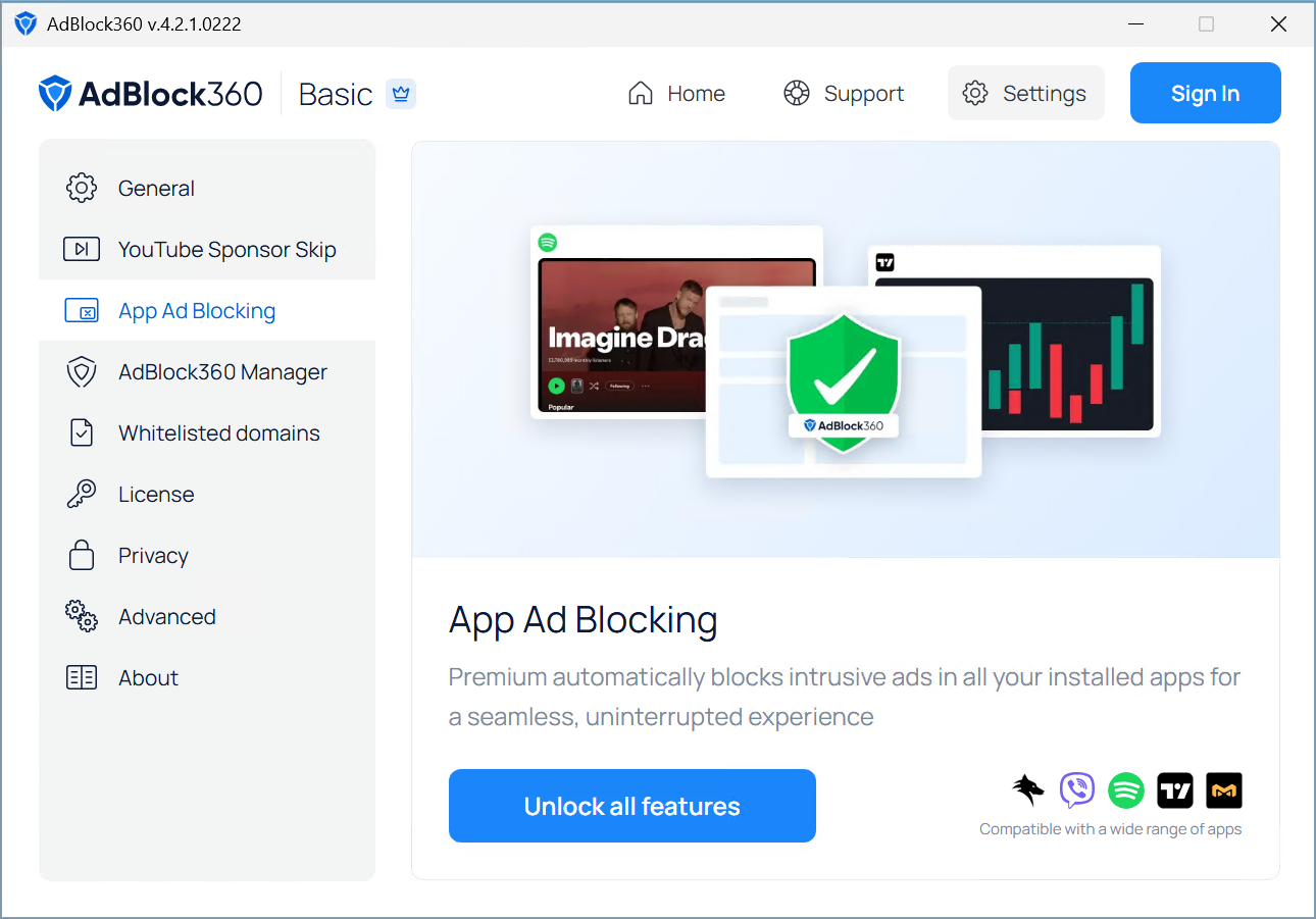 YouTube Sponsor Skip – AdBlock360 Support